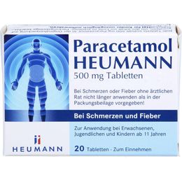 Paracetamol Heumann 500mg Tab.b.Schmerzen u.Fieber 20 St