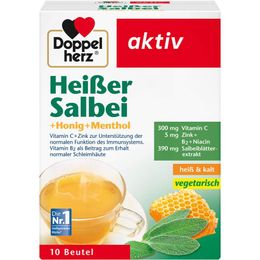 Queisser Doppelherz heißer Salbei+Honig+Menthol Granulat 10 St