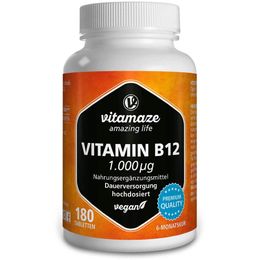 Vitamaze GmbH Vitamin B12 1000 μg hochdosiert vegan Tabletten 180 St
