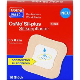 Osmo SIL-plus Silikonpflaster 8x8 cm steril 10 St
