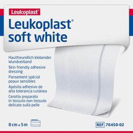 BSN Leukoplast soft white Pflaster 8 cmx5 m Rolle 1 St