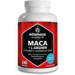 Vitamaze GmbH Maca 4:1 hochdosiert+L-Arginin Kapseln 240 St