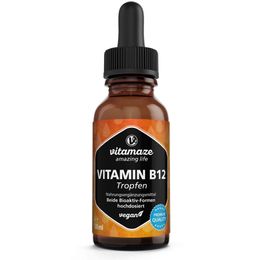 Vitamaze GmbH Vitamin B12 100 μg hochdosiert vegan Tropfen 50 ml