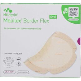 kohlpharma Mepilex Border Flex Schaumverb.haft.13x16 cm oval 5 St