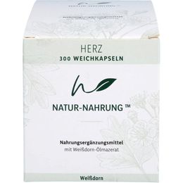 NATUR-NAHRUNG Herz Wei&szlig;dorn Weichkapseln 300 St