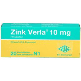 Verla-Pharm Arzneimittel GmbH & Co. KG Zink Verla 10 mg Filmtabletten 20 St