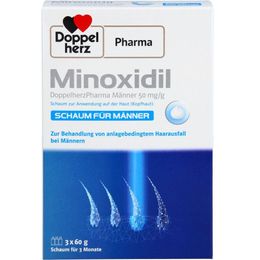 Queisser Minoxidil DoppelherzPharma Männer 50 mg/g Schaum 3X60 g