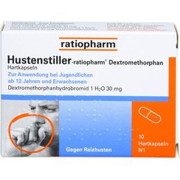 HUSTENSTILLER-ratiopharm Dextromethorphan Kapseln 10 St