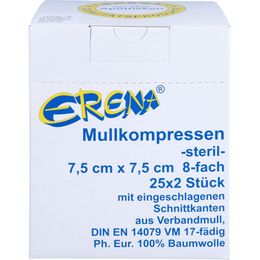 Erena Mullkompr.7,5x7,5 cm steril 8fach 25X2 St