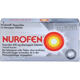 Reckitt Benckiser Deutschland GmbH Nurofen Ibuprofen 400 mg überzogene Tabletten 24 St