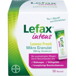 BAYER Lefax intens Lemon Fresh Mikro Granul.250 mg Sim. 50 St