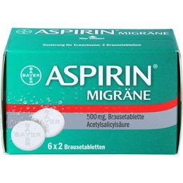 BAYER Aspirin Migräne 500 mg Brausetabletten 12 St