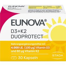 STADA Eunova DuoProtect D3+K2 4000 I.E./80 &mu;g Kapseln 30 St