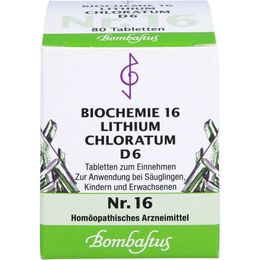 Bombastus Biochemie 16 Lithium chloratum D 6 Tabletten 80 St