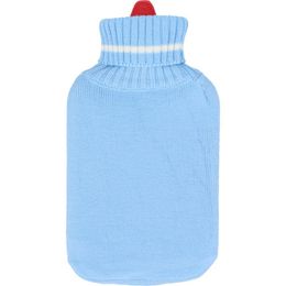 CareLiv W&auml;rmflasche Gummi 2 l m.Rollkragenpullover Bezug 1 St