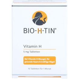 BIO-H-TIN Vitamin H 5 mg f&uuml;r 1 Monat Tabletten 15 St