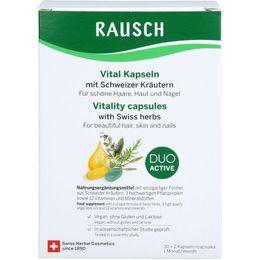 Rausch Vital Kapseln m.Schweizer Kr&auml;uter 1 Monat 30X2 St