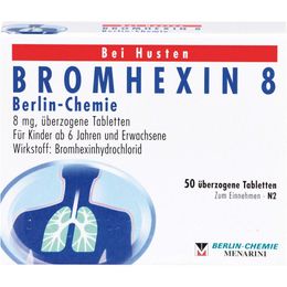 Bromhexin 8 Berlin Chemie &uuml;berzogene Tabletten 50 St