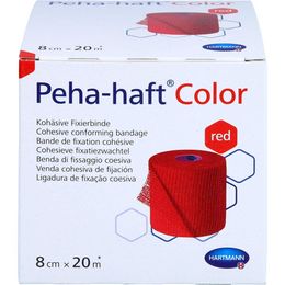 1001 Artikel Medical PEHA-HAFT Color Fixierbinde 8 cmx20 m rot 1 St