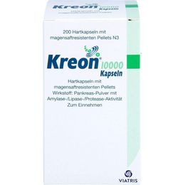 Kreon 10.000 Hartkps.m.magensaftr.überz.Pellets 200 St
