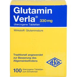 Verla-Pharm Arzneimittel GmbH & Co. KG Glutamin Verla &uuml;berzogene Tabletten 100 St