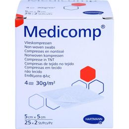 Paul Hartmann AG Medicomp Vlieskomp.steril 5x5 cm 4fach 25X2 St