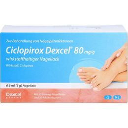 Ciclopirox Dexcel 80 mg/g wirkstoffhalt.Nagellack 6.6 ml