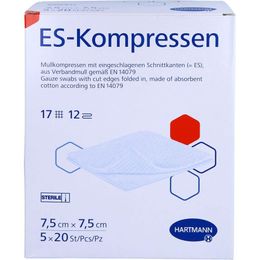 Paul Hartmann AG ES-KOMPRESSEN steril 7,5x7,5 cm 12fach Großpackung 5X20 St