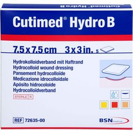 BSN Cutimed Hydro B Hydrok.Ver.7,5x7,5 cm m.Haftr. 5 St