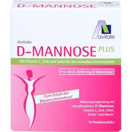Avitale D-MANNOSE Plus 2000 mg Sticks m.Vit.u.Mineralstof. 15X2.47 g