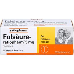 FOLS&Auml;URE-ratiopharm 5 mg Tabletten 20 St