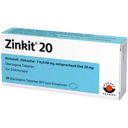 WÖRWAG PHARMA Zinkit 20 überzogene Tabletten 20 St