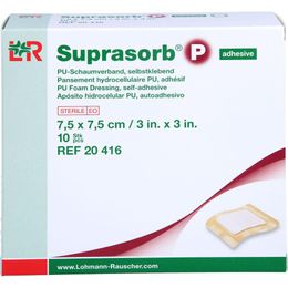 Suprasorb P PU-Schaumv.selbstklebend 7,5x7,5 cm 10 St