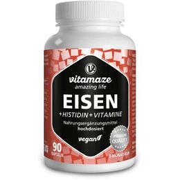 Vitamaze GmbH Eisen 20 mg+Histidin+Vitamine C/B9/B12 Kapseln 90 St