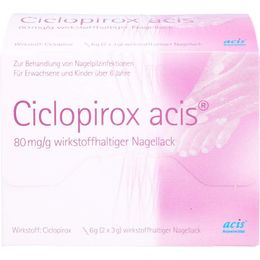 Ciclopirox acis 80 mg/g wirkstoffhalt.Nagellack 6 g