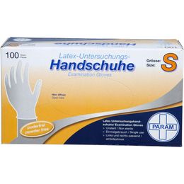 PARAM Handschuhe Einmal Latex puderfrei S 100 St