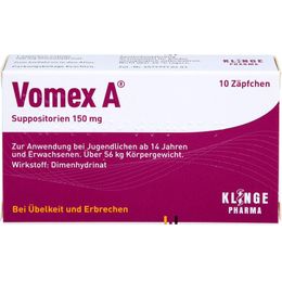 Vomex A 150 mg Suppositorien 10 St