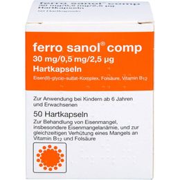 Ferro Sanol comp. Hartkaps.m.msr.überz.Pellets 50 St
