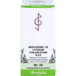 Bombastus Biochemie 16 Lithium chloratum D 12 Tabletten 200 St