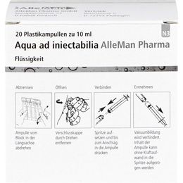 Aqua Ad iniectabilia Plastik 20X10 ml