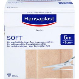 1001 Artikel Medical Hansaplast Soft Pflaster 8 cmx5 m Rolle 1 St