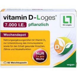 Dr. Loges + Co. GmbH Vitamin D-LOGES 7.000 I.E. pflanzlich Wochendepot 60 St