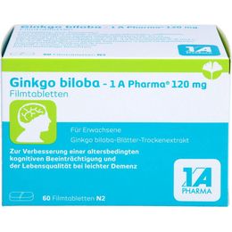 Ginkgo BILOBA-1A Pharma 120 mg Filmtabletten 60 St
