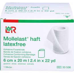 Lohmann & Rauscher Mollelast haft Binden latexfrei 6 cmx20 m wei&szlig; 1 St