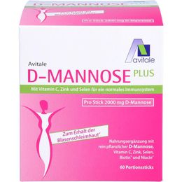 Avitale D-MANNOSE Plus 2000 mg Sticks m.Vit.u.Mineralstof. 60X2.47 g