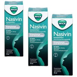 Wick Nasivin Nasenspray oK Erw./Schulkin.0,5 mg/ml 3 St