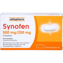 ratiopharm Synofen 500 mg/200 mg Filmtabletten 20 St