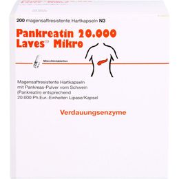 Laves-Arzneimittel GmbH Pankreatin 20.000 Laves Mikro magensaftr.Hartkaps. 200 St