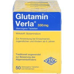Verla-Pharm Arzneimittel GmbH & Co. KG Glutamin Verla &uuml;berzogene Tabletten 250 St