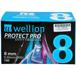1001 Artikel Medical Wellion Protect Pro Safety Pen Needles 30 G 8 mm 100 St